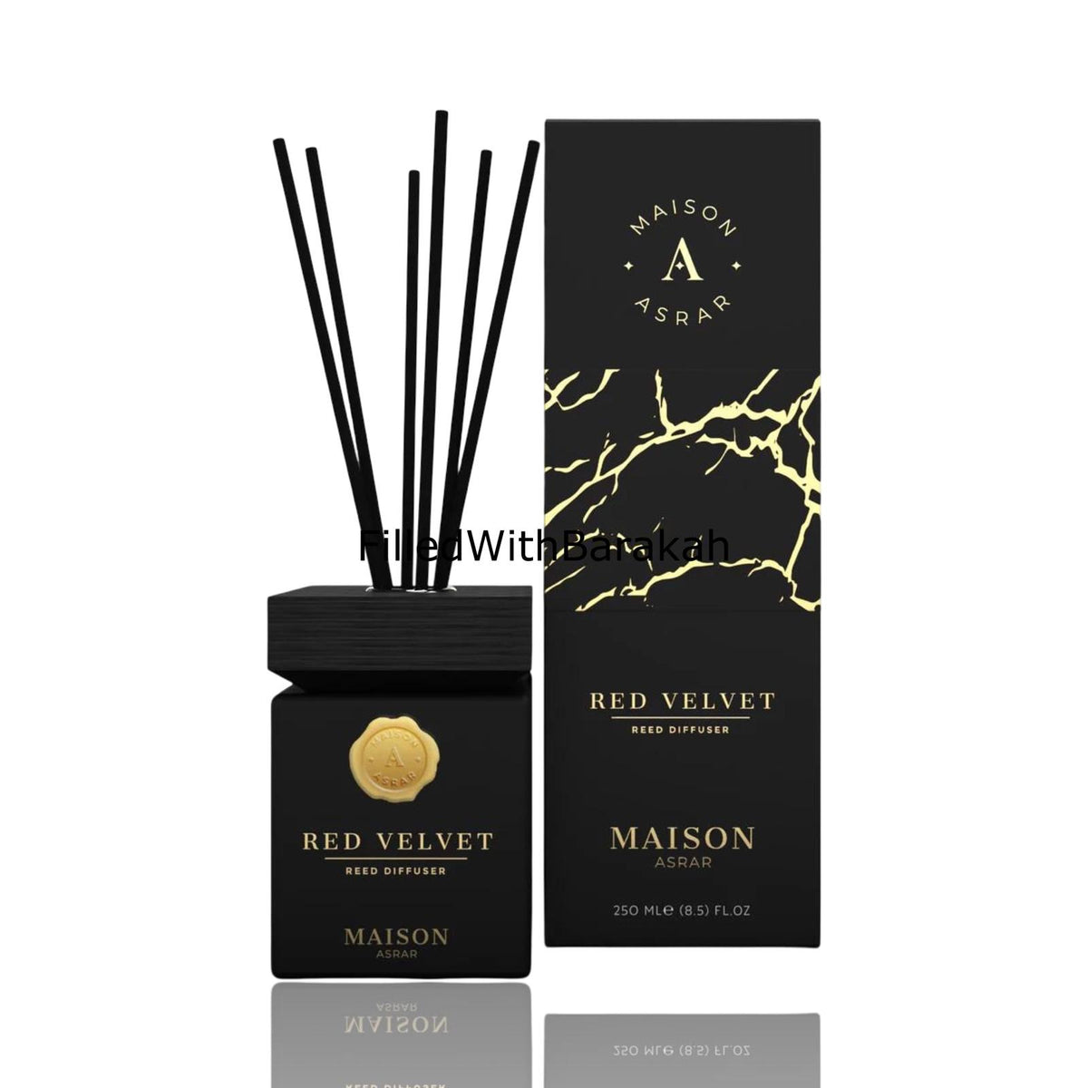 Red Velvet | Reed Diffuser 250ml | by Maison Asrar – FilledWithBarakah