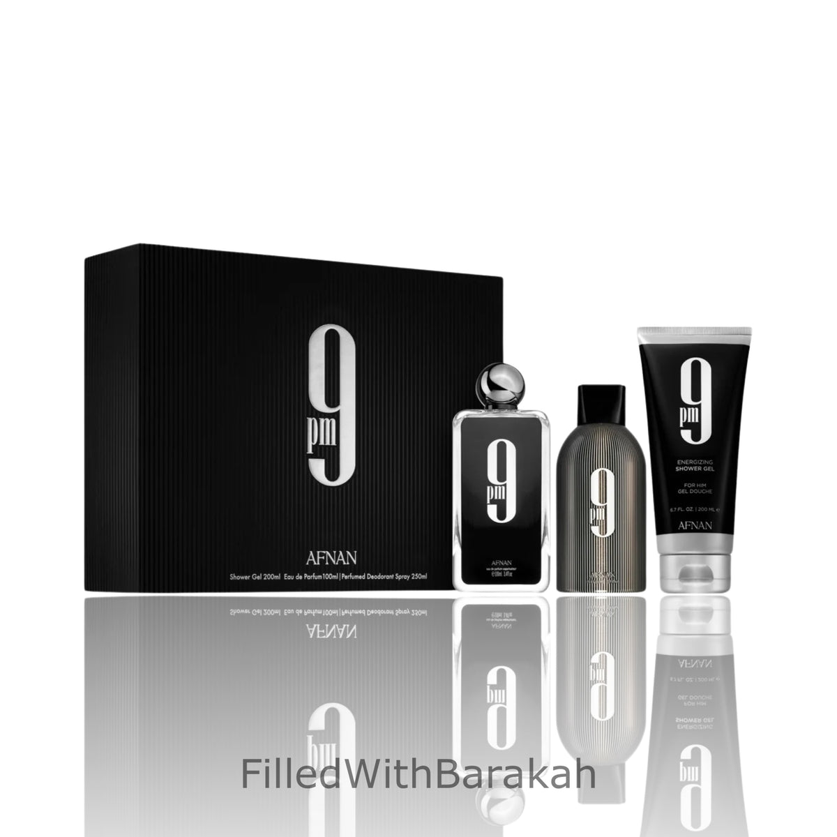 9PM Gift Set | 3 Pcs | by Afnan – FilledWithBarakah