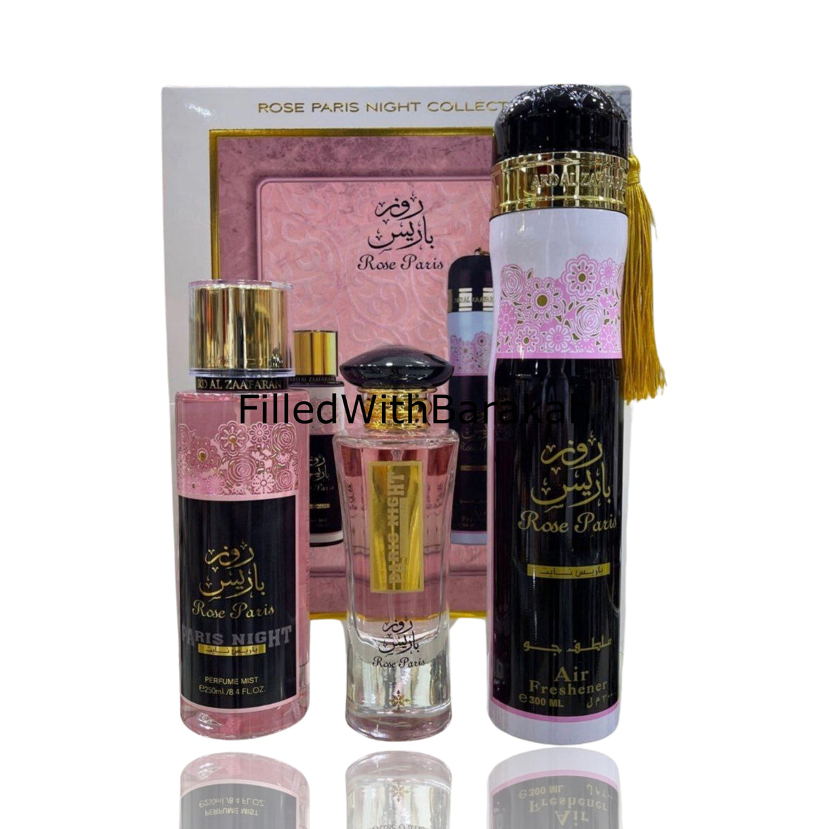 Rose Paris Gift Set | 3 Pcs | by Ard Al Zaafaran – FilledWithBarakah