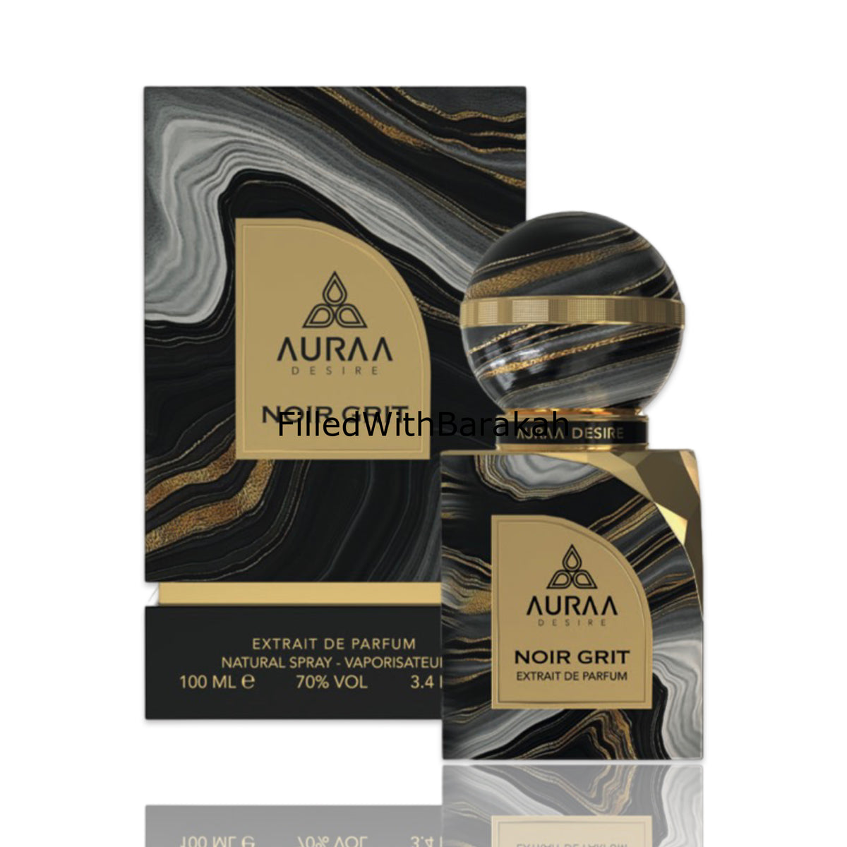 Noir Grit | Extrait De Parfum 100ml | by Auraa Desire (Rasasi ...