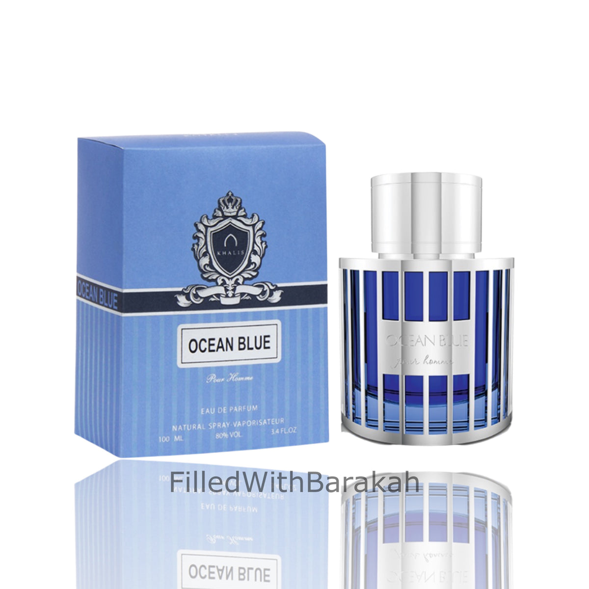 Ocean Blue | Eau De Parfum 100ml | by Khalis – FilledWithBarakah